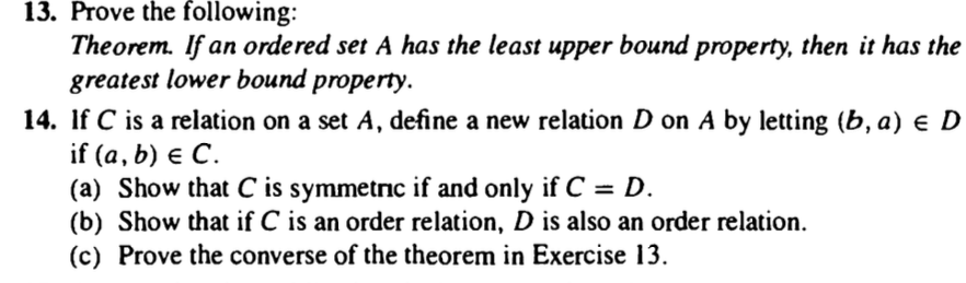 Solved 13. ﻿Prove the following: Theorem. If an ordered set | Chegg.com
