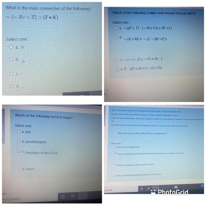 Solved What is the main connective of the following? ~(SVT) | Chegg.com