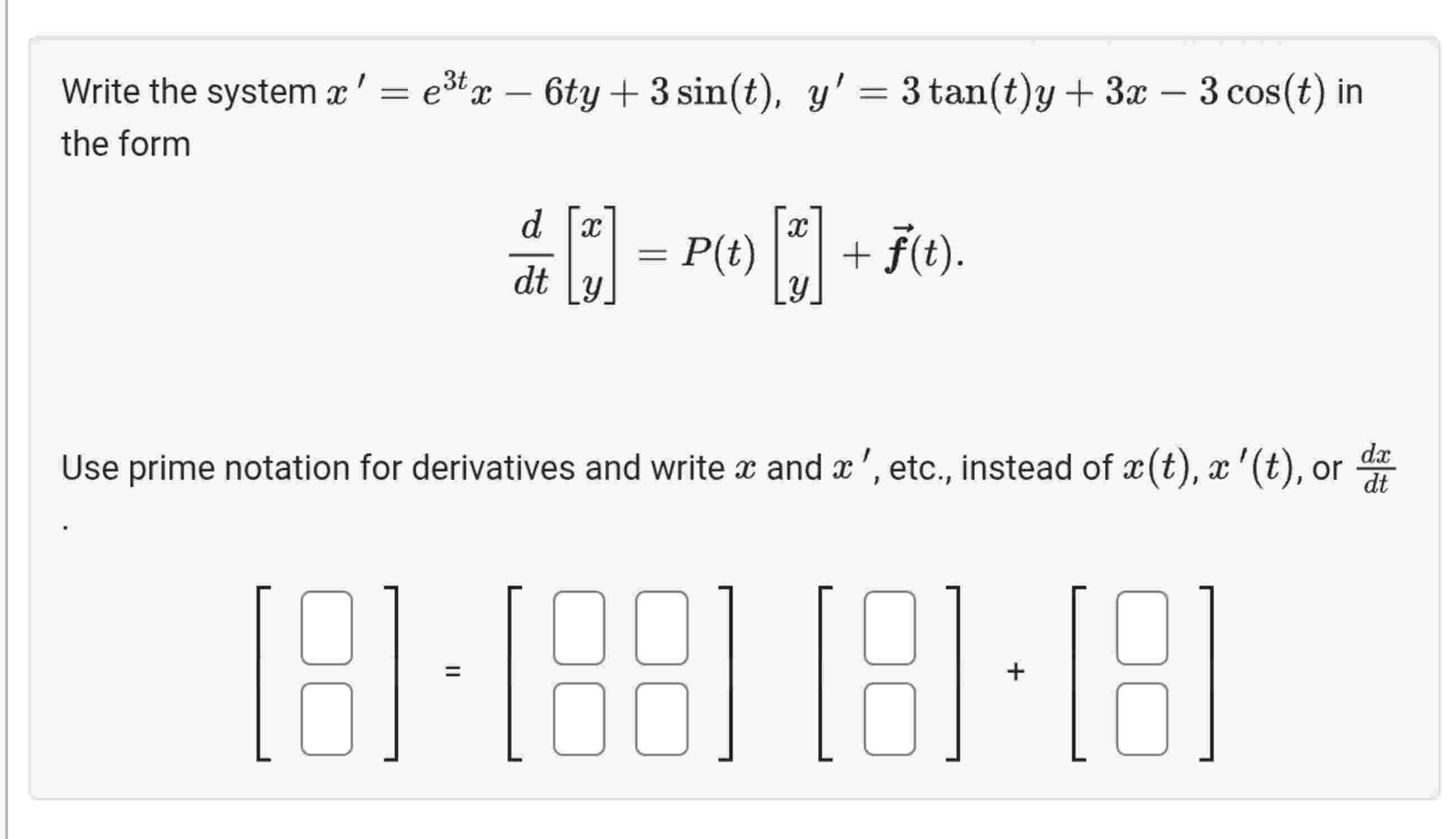 Solved Write the system | Chegg.com