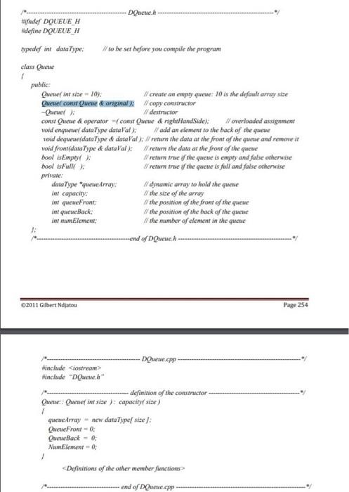 Solved Exercise 17 Write the definitions of the copy | Chegg.com