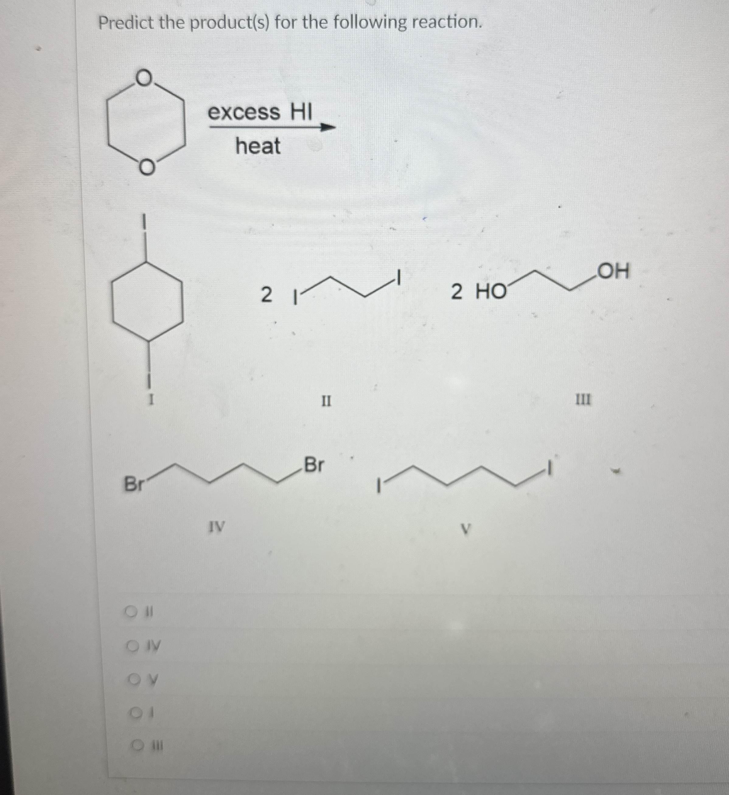 Solved Predict the product(s) ﻿for the following reaction.22 | Chegg.com