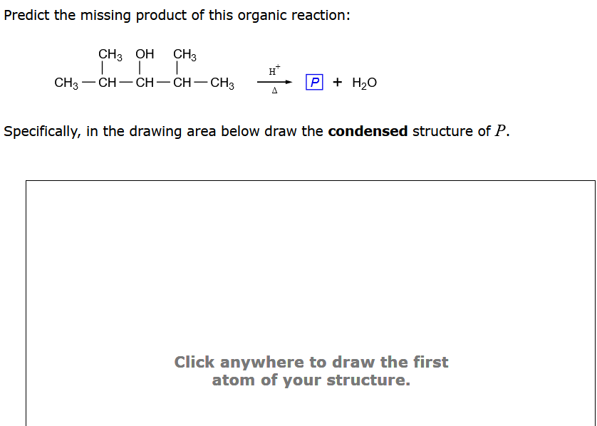Solved Predict the missing product of this organic | Chegg.com