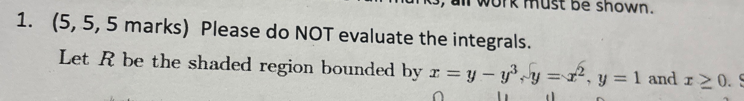 Solved Let R ﻿be the shaded region bounded by | Chegg.com