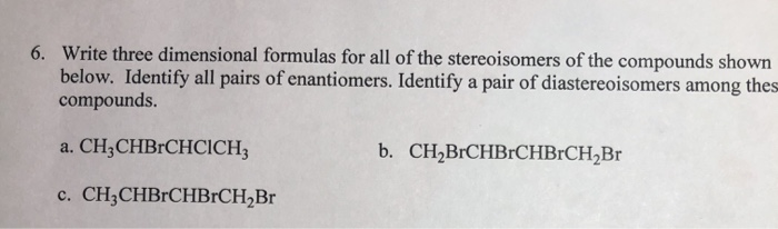 Solved 6. Write three dimensional formulas for all of the | Chegg.com