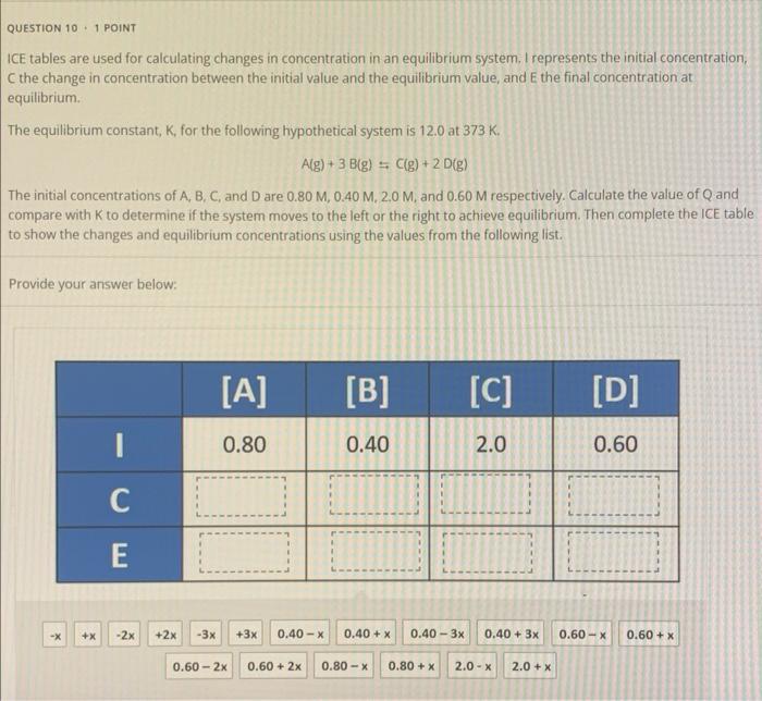 Solved ICE tables are used for calculating changes in | Chegg.com