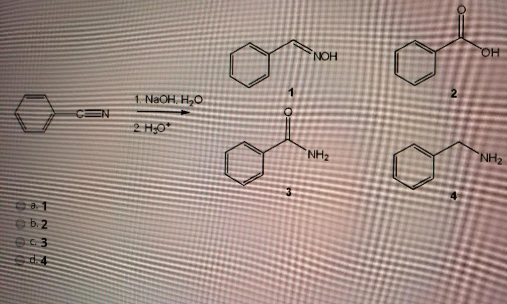 Solved ΝΟΗ OH 2 1. NaOH H2O CN 2 H30* NH2 NH2 3 Ph "NH2 Ph | Chegg.com