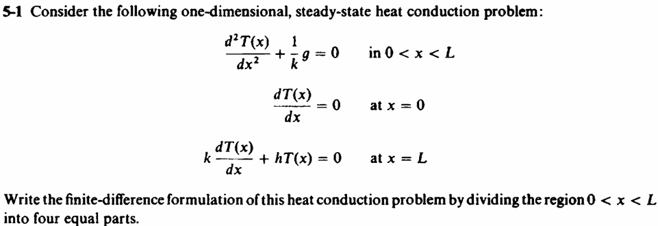 Solved 5-1 ﻿Consider the following one-dimensional, | Chegg.com