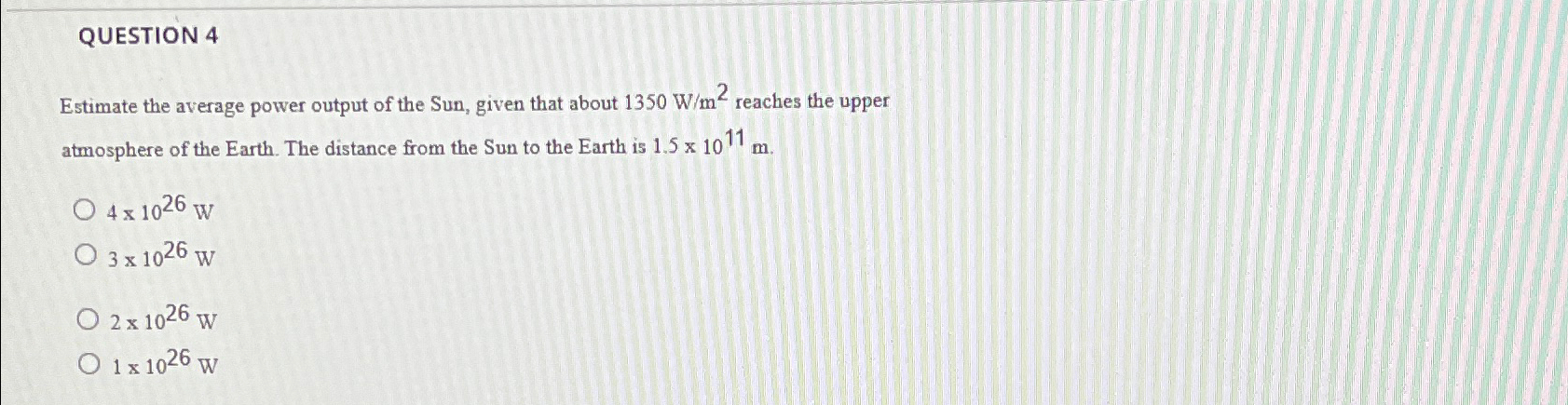 Solved QUESTION 4Estimate the average power output of the | Chegg.com