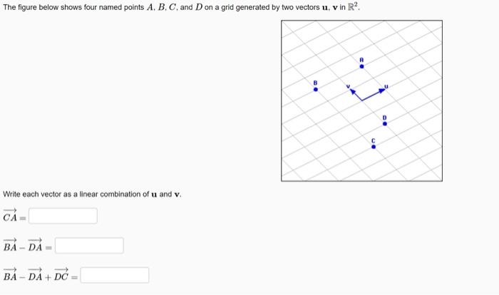 Solved The figure below shows four named points A, B, C, and | Chegg.com