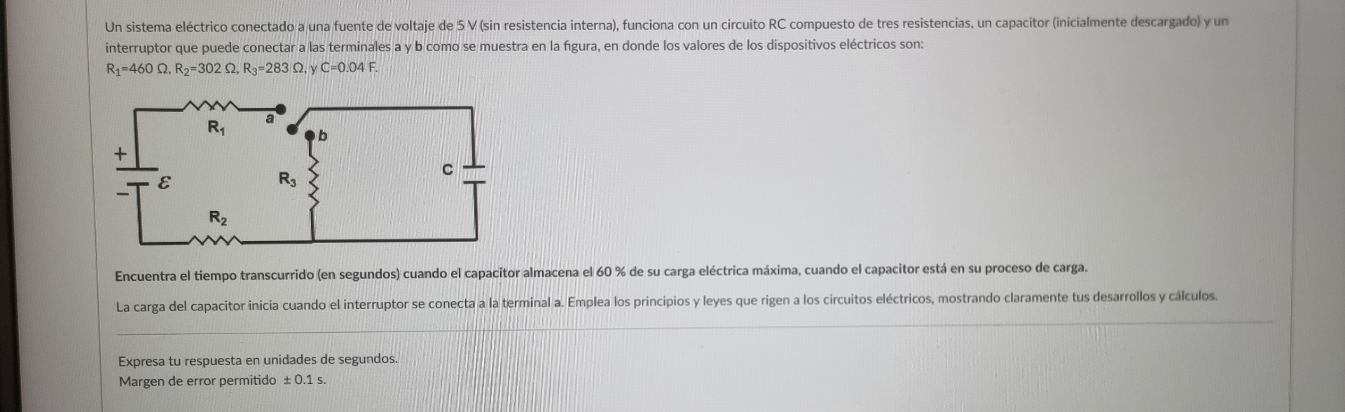 Solved Un sistema eléctrico conectado a una fuente de | Chegg.com