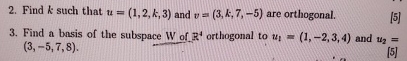 Solved Find a basis of the subspace W ﻿of R4 ﻿orthogonal to | Chegg.com