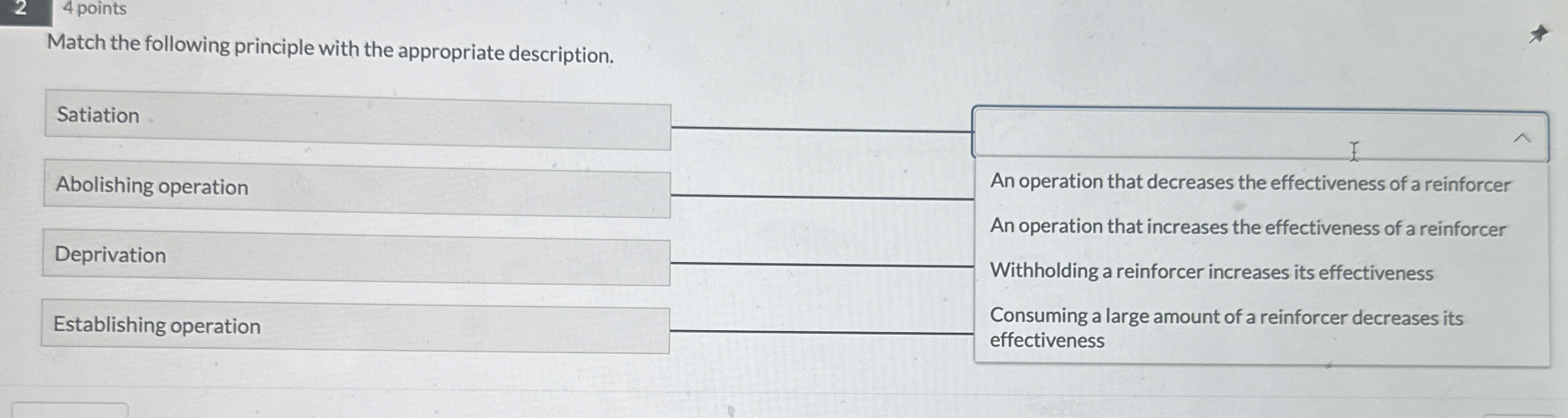 Solved 24 ﻿pointsMatch the following principle with the | Chegg.com