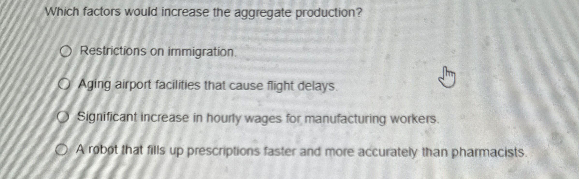 Solved Which factors would increase the aggregate | Chegg.com