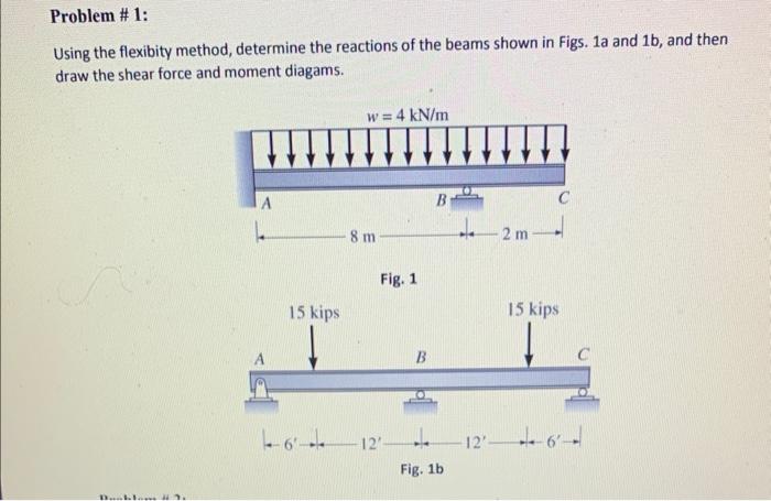 Solved Using the flexibity method, determine the reactions | Chegg.com