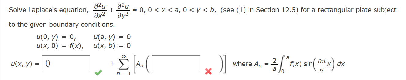 Solved Solve Laplace's equation,Solve Laplace's equation, | Chegg.com
