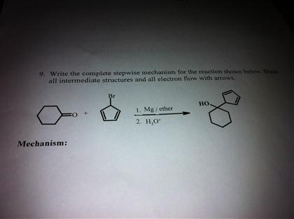 Solved Write the complete stepwise mechanism for the | Chegg.com