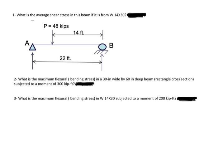 Solved 1- What is the average shear stress in this beam if | Chegg.com Solved 1- What is the average shear stress in this beam if | Chegg.com