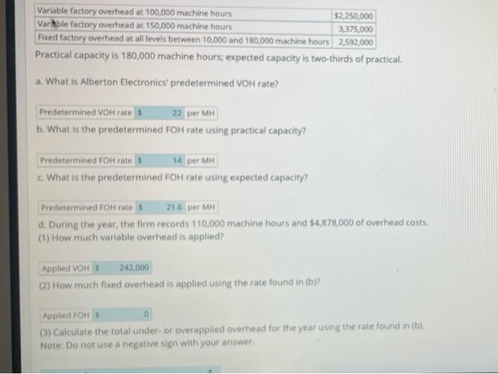 Solved arvalable: Practical capacity 18180,000 machine hounc | Chegg.com