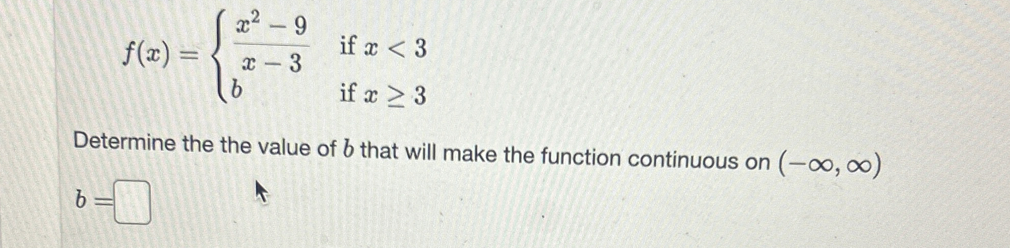 Solved f(x)={x2-9x-3 if x