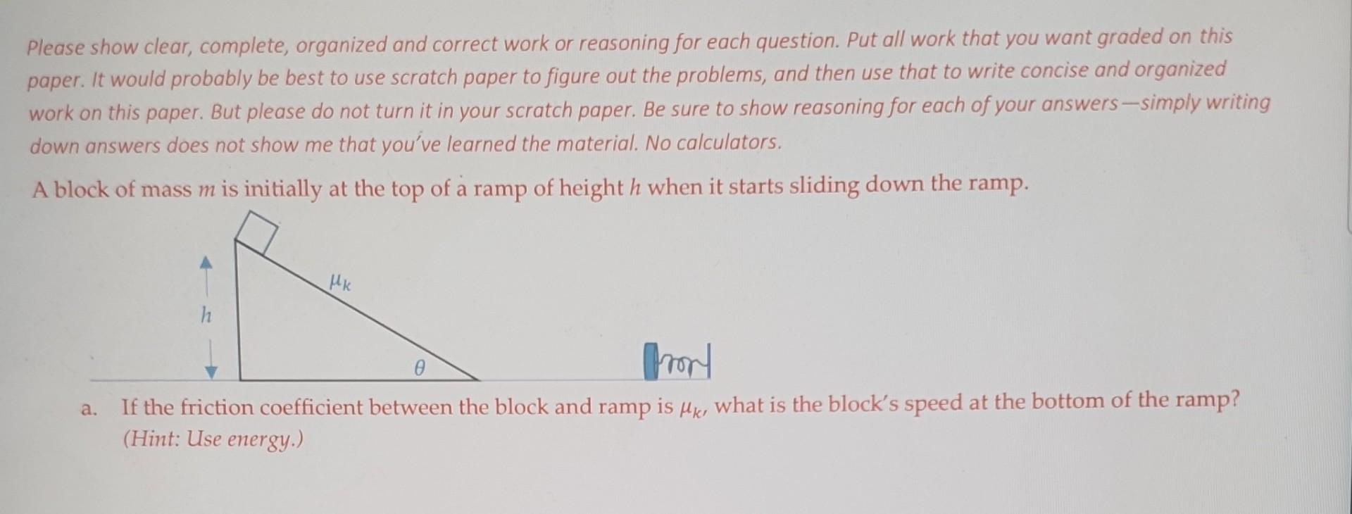 Solved Please show clear, complete, organized and correct | Chegg.com