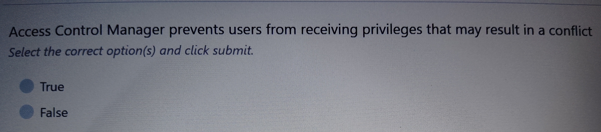 Solved Access Control Manager prevents users from receiving | Chegg.com