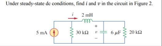 I need help with this question: Under steady-state dc | Chegg.com