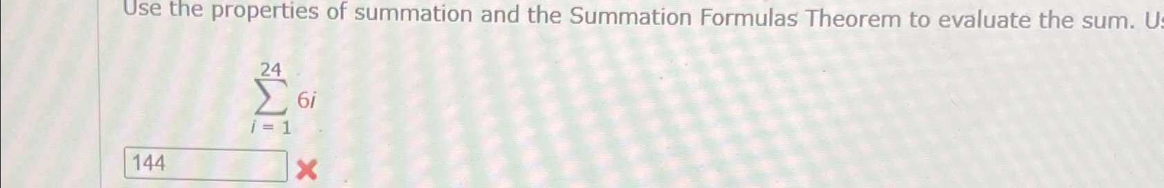 Solved Use the properties of summation and the Summation | Chegg.com