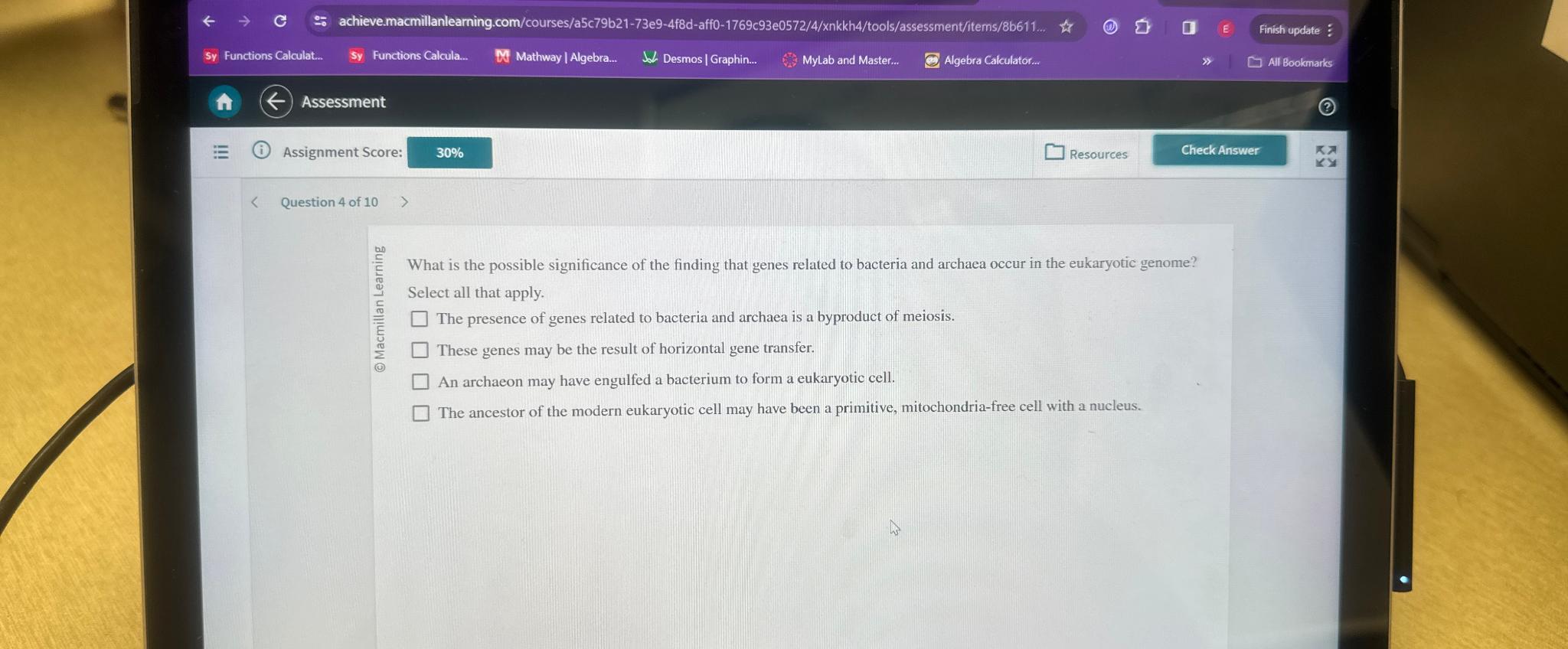 Solved AssessmentAssignment Score:ResourcesQuestion 4 ﻿of | Chegg.com