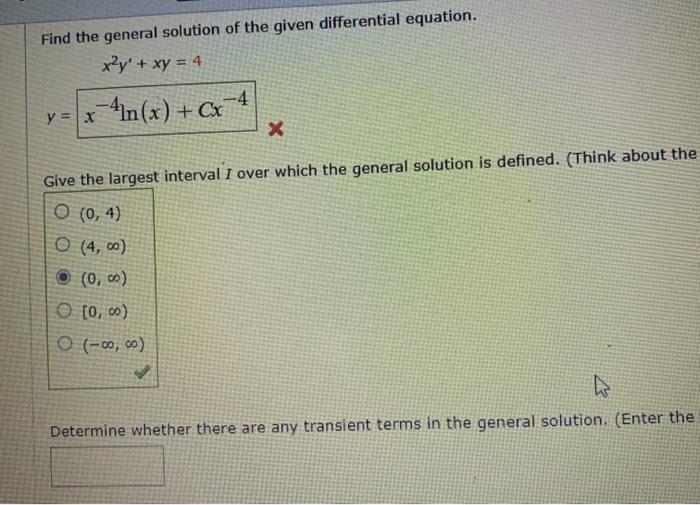 Solved Find the general solution of the given differential | Chegg.com