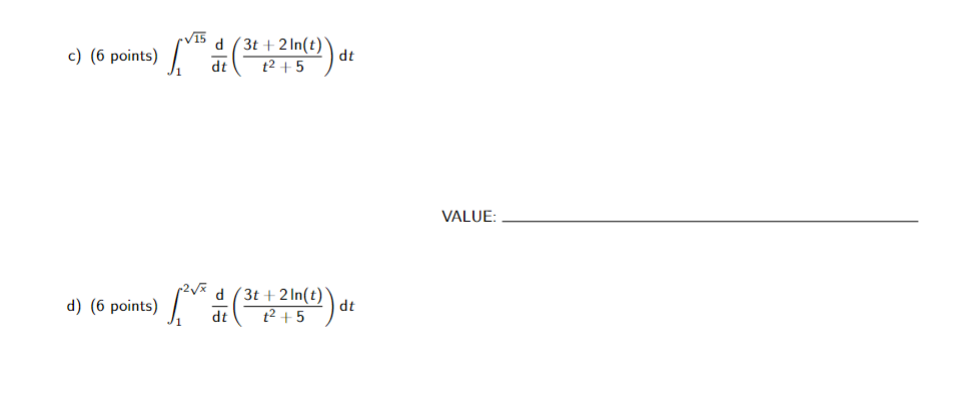 Solved Directions: Evaluate each of the following. Explain | Chegg.com