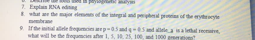 Solved If the initial allele frequencies are p=0.5 ﻿and | Chegg.com