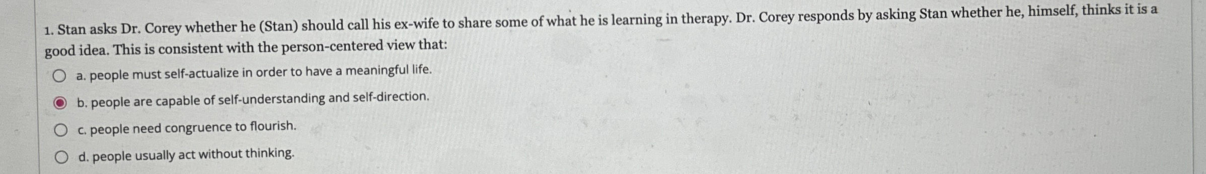 Solved Stan asks Dr. ﻿Corey whether he (Stan) ﻿should call | Chegg.com