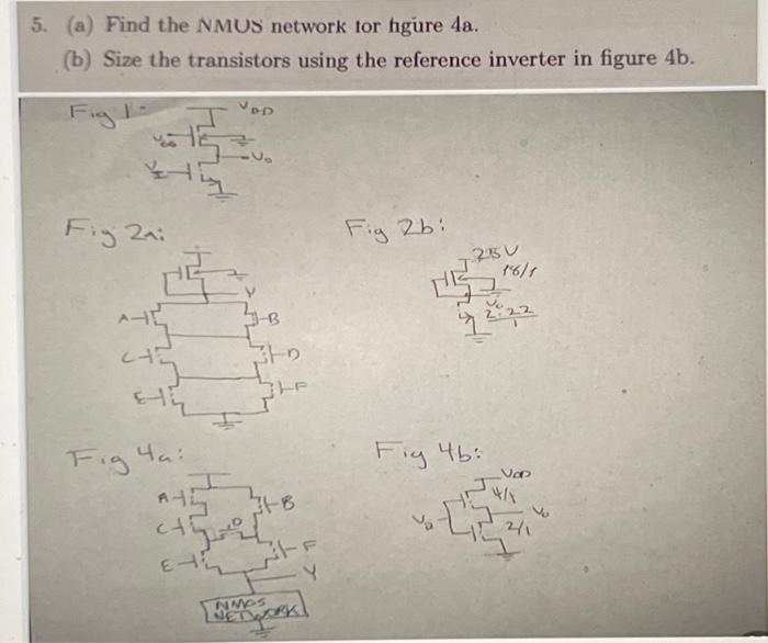 Solved 1. Design a tinnar load inverter, e.s. figure 1, | Chegg.com