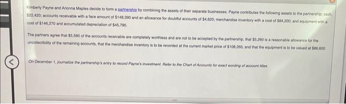 Solved Kimberly Payne and Arionna Maples decide to form an | Chegg.com