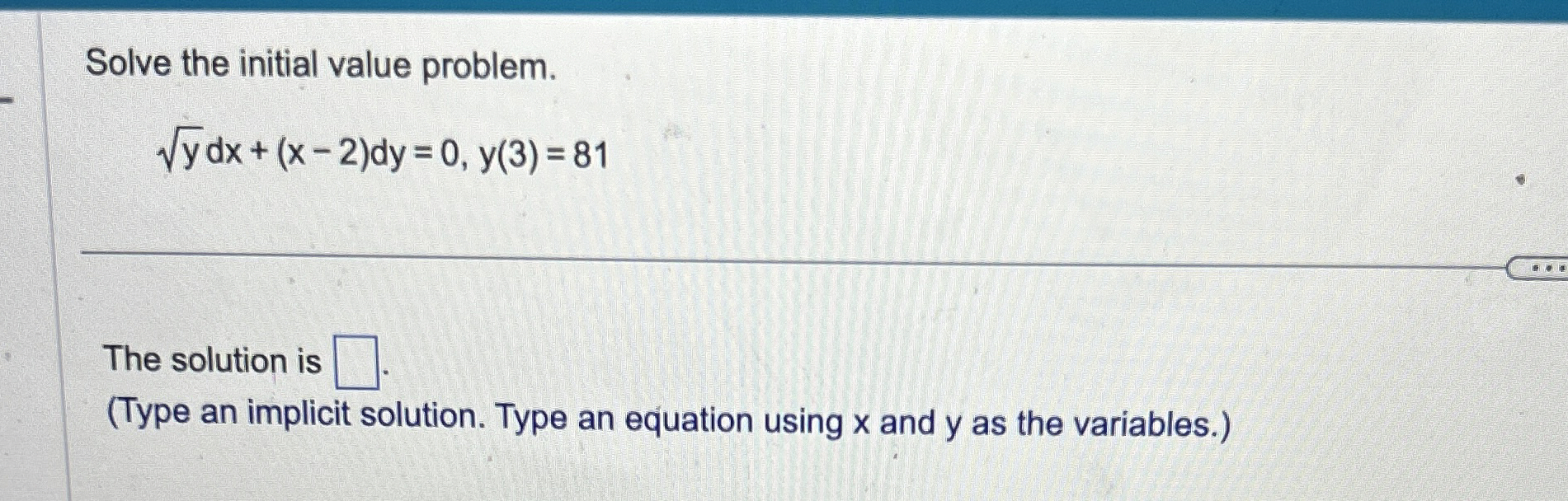 Solved Solve the initial value | Chegg.com