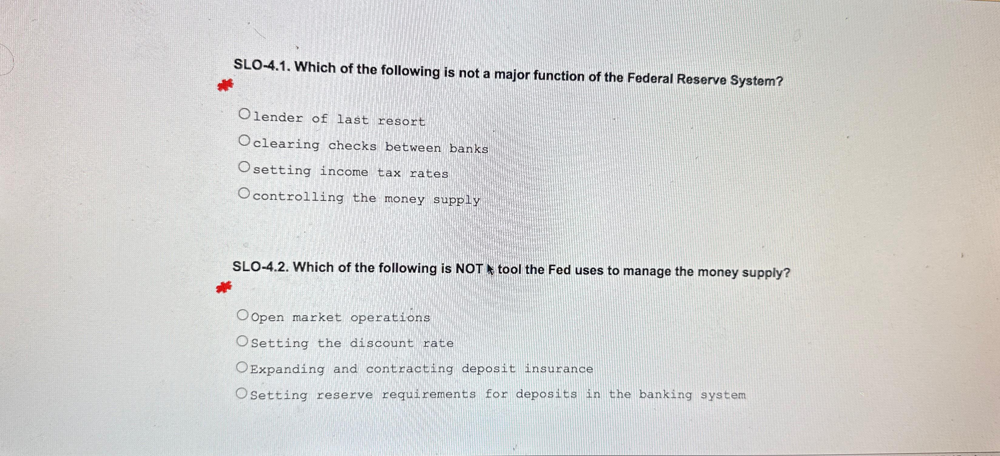 Solved SLO-4.1. ﻿Which of the following is not a major | Chegg.com