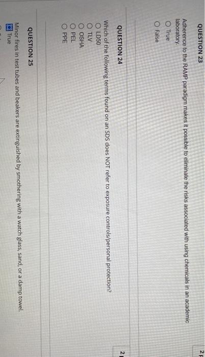 Solved QUESTION 23 2 Adherence to the RAMP paradigm makes it | Chegg.com