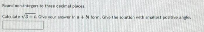 Solved Round non-integers to three decimal places. Calculate | Chegg.com