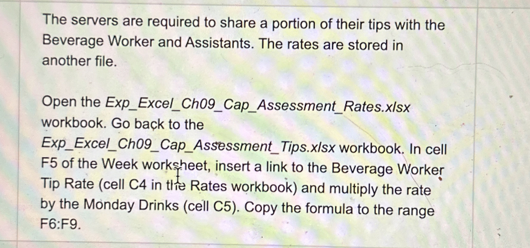 Solved The servers are required to share a portion of their | Chegg.com