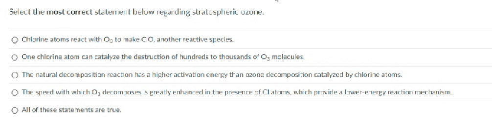 Solved Select the most correct statement below regarding | Chegg.com