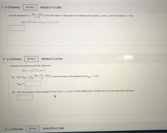 Solved 1. [-13 Points) DETAILS OSCALC1 3.1.003. X - a Use | Chegg.com Solved 1. [-13 Points) DETAILS OSCALC1 3.1.003. X - a Use | Chegg.com
