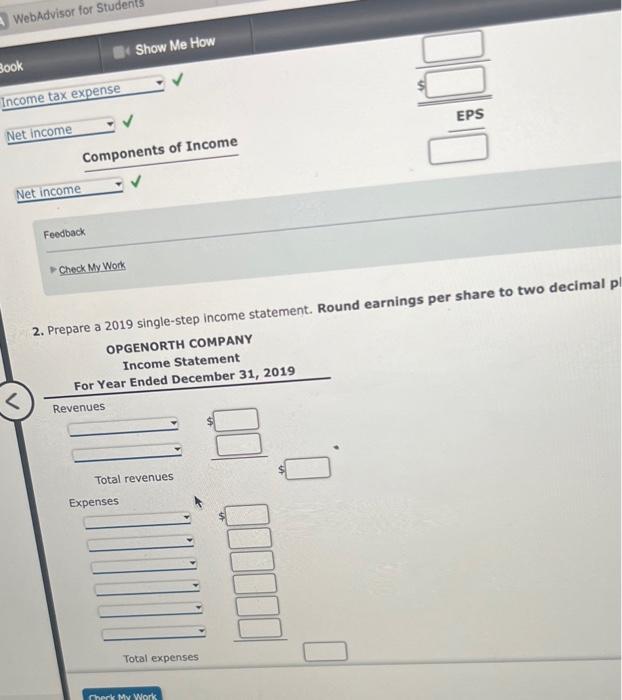 Solved Multiple-Step and Single-Step Income Statements, and | Chegg.com