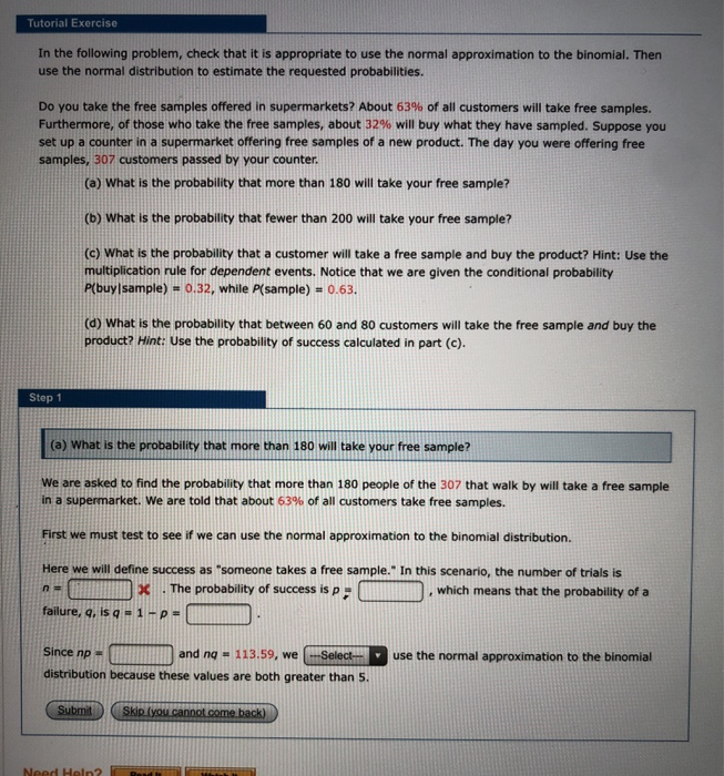 Solved Tutorial Exercise In the following problem, check | Chegg.com