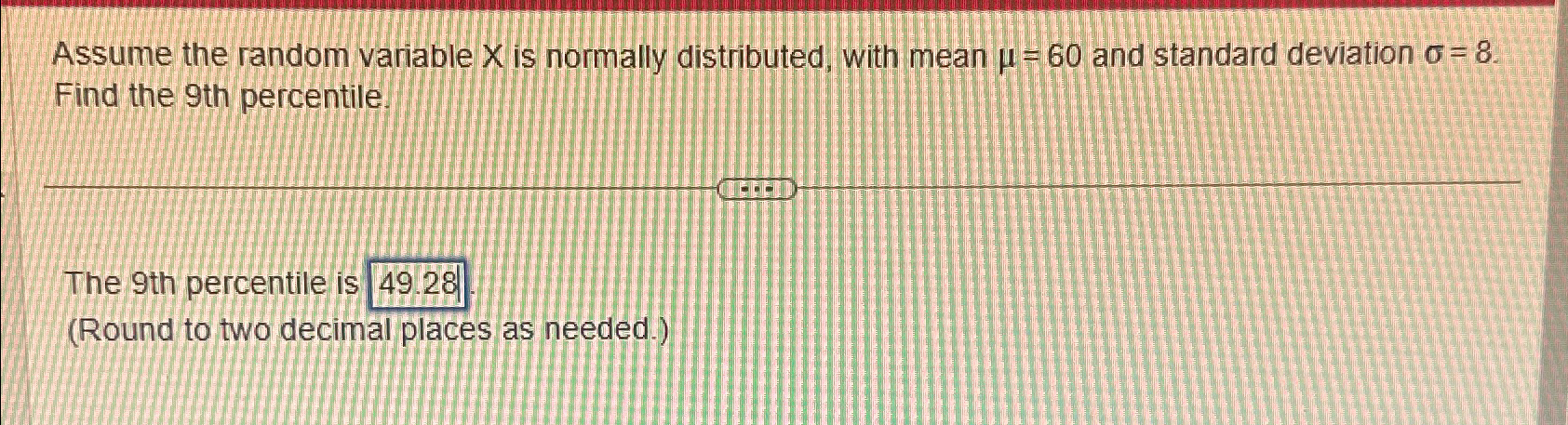 Assume The Random Variable X ﻿is Normally