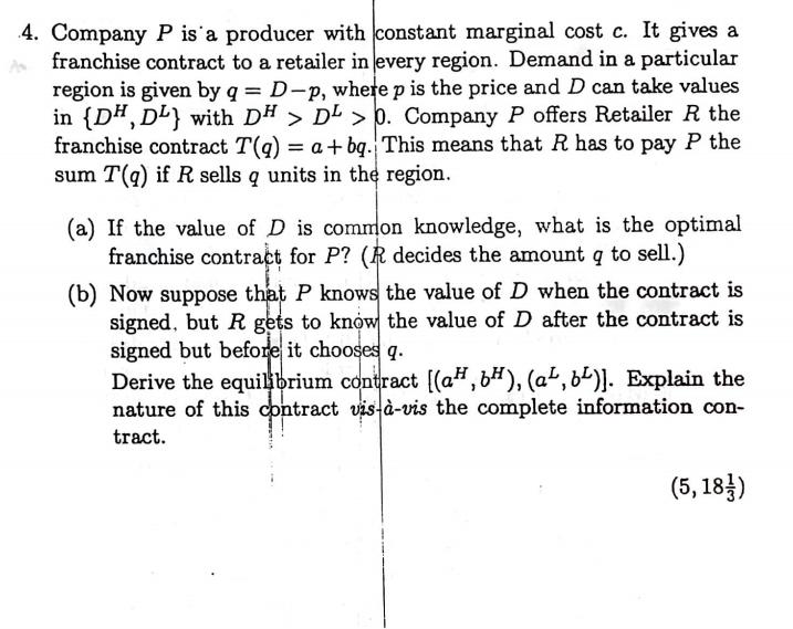 Solved Company P ﻿is a producer with constant marginal cost | Chegg.com
