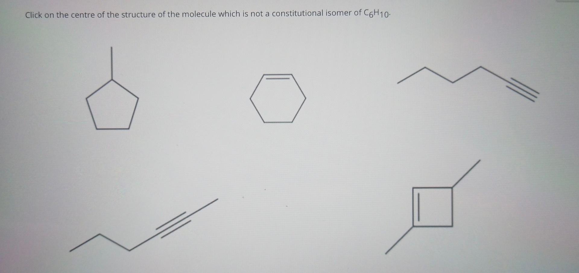 Solved Click on the centre of the structure of the molecule | Chegg.com
