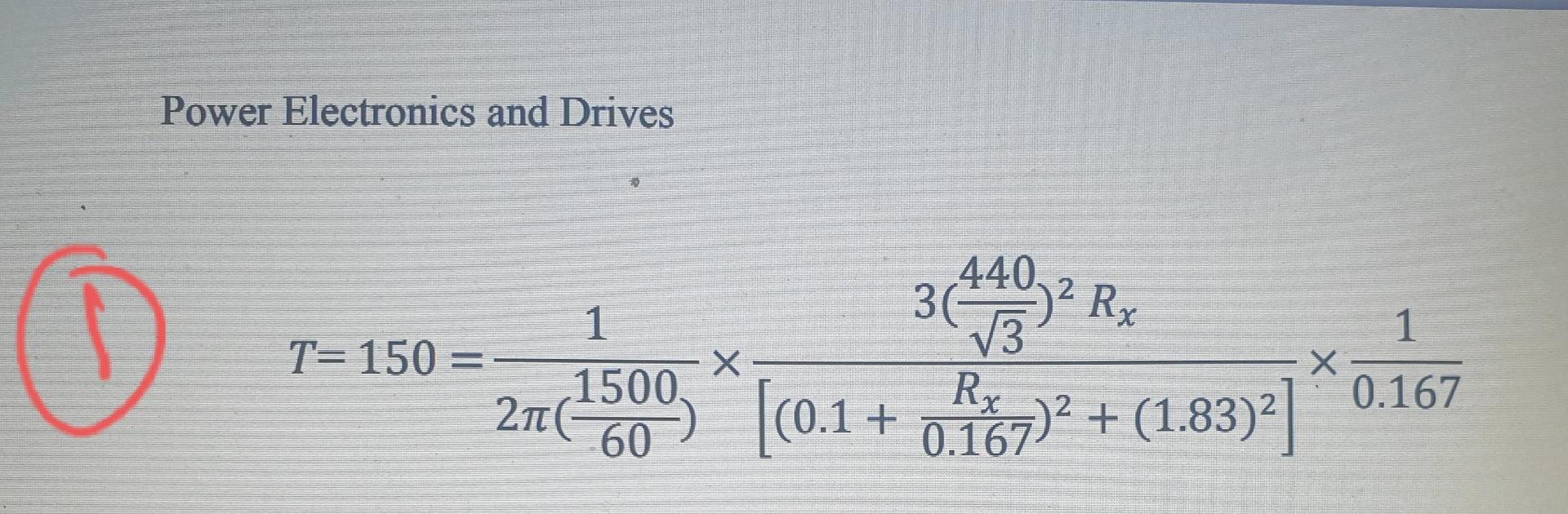 Solved Power Electronics and Drives | Chegg.com