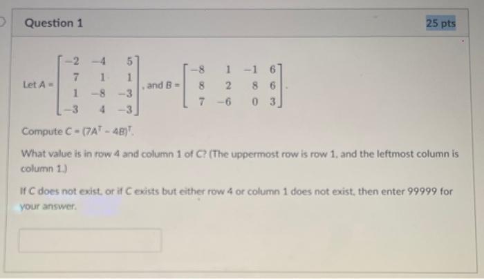 Solved LetA=⎣⎡−271−3−41−8451−3−3⎦⎤, and | Chegg.com