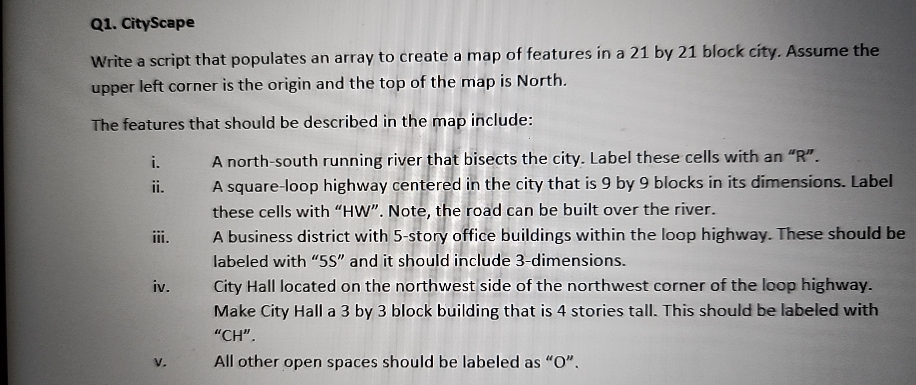 Solved Q1. ﻿CityScapeWrite a script in Rstudio that | Chegg.com