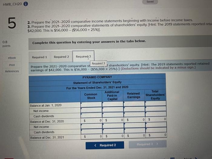 Solved Problem 20-2 (Algo) Change in principle; change in | Chegg.com